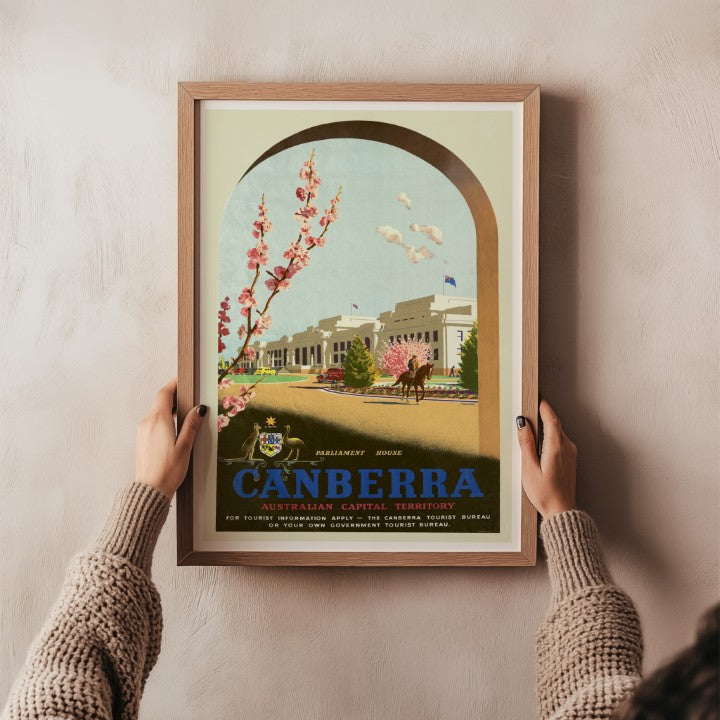 Parliament House Canberra - Vintage Travel Posters