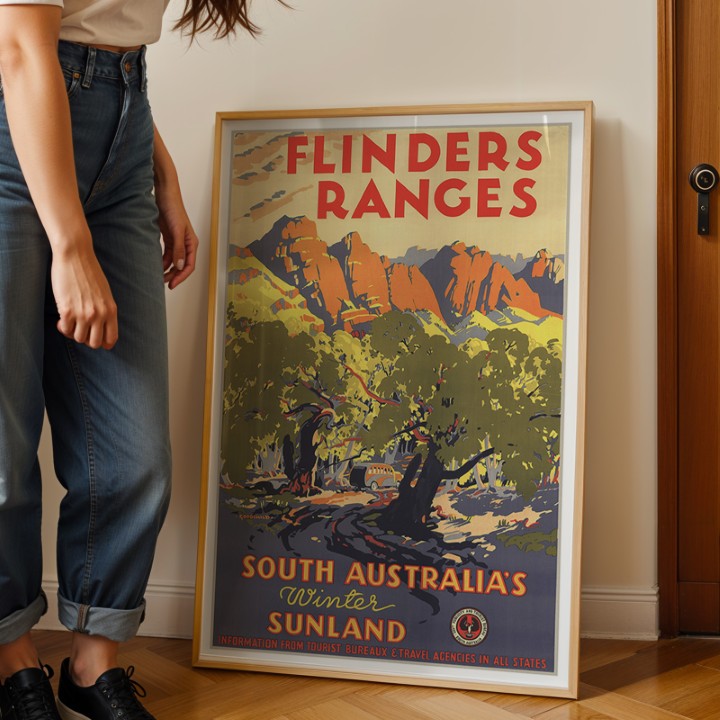 Flinders Ranges - South Australia Sunland - Travel Poster – Travel Posters