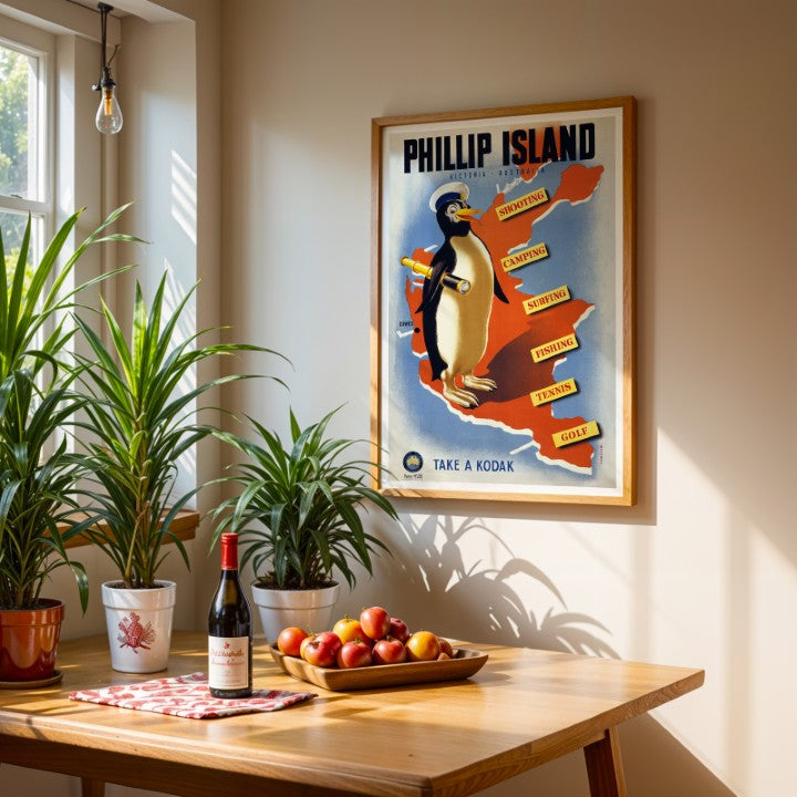 Phillip Island Victoria Australia - Vintage Travel Poster – Travel Posters