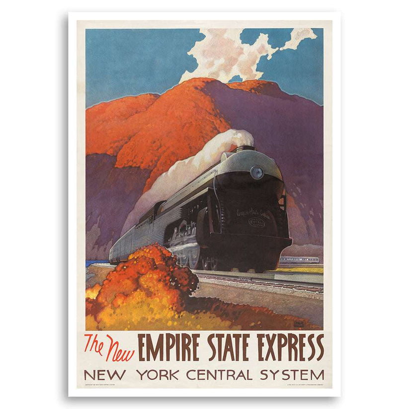 The New Empire State Express - Vintage Travel Poster – Travel Posters